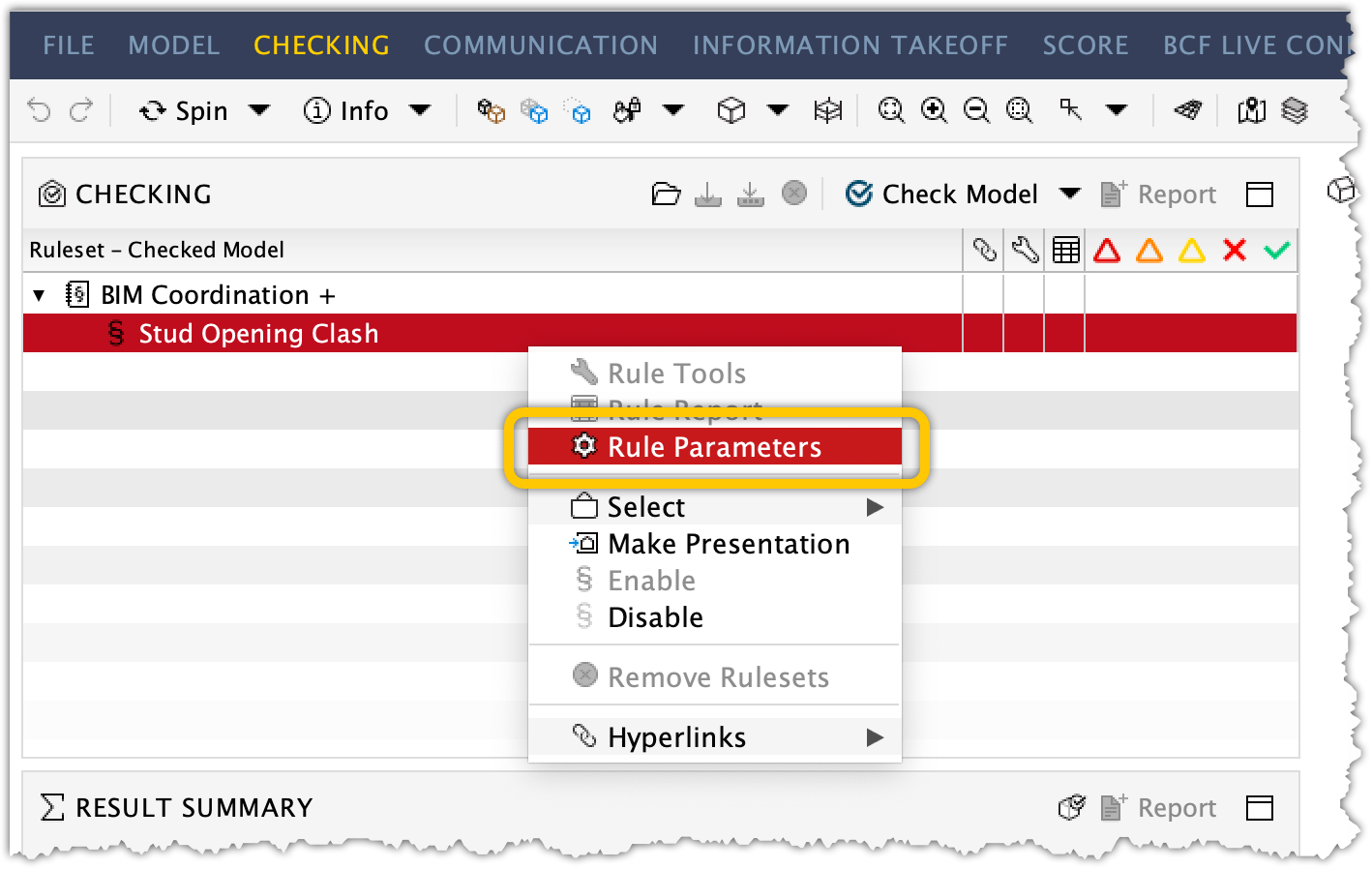 The Stud Opening Clash Rule – Solibri Desktop Help Center