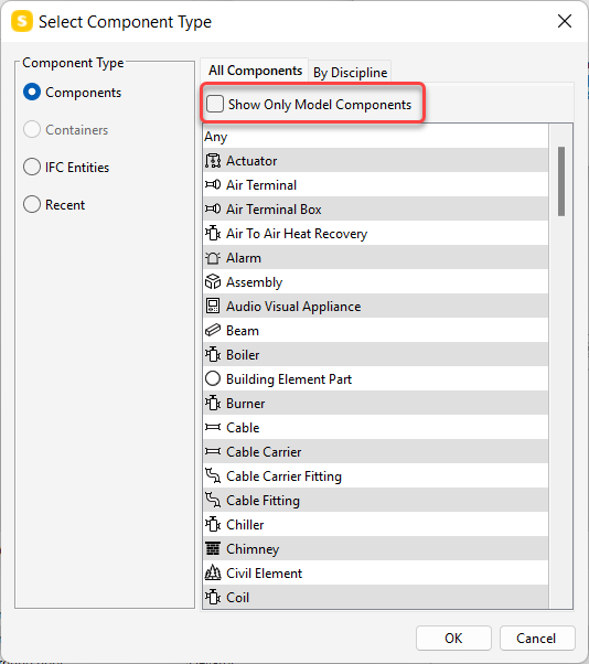 Selecting Components for Filtering – Solibri Desktop Help Center