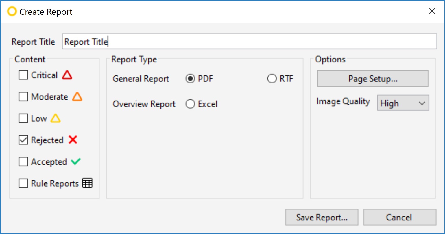 Creating Reports from Checking Results – Solibri Desktop Help Center