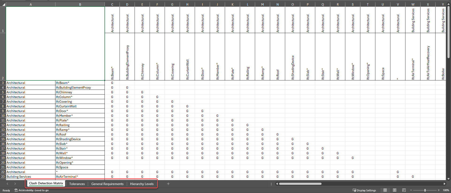 245 Clash Detection Matrix Solibri Desktop Help Center